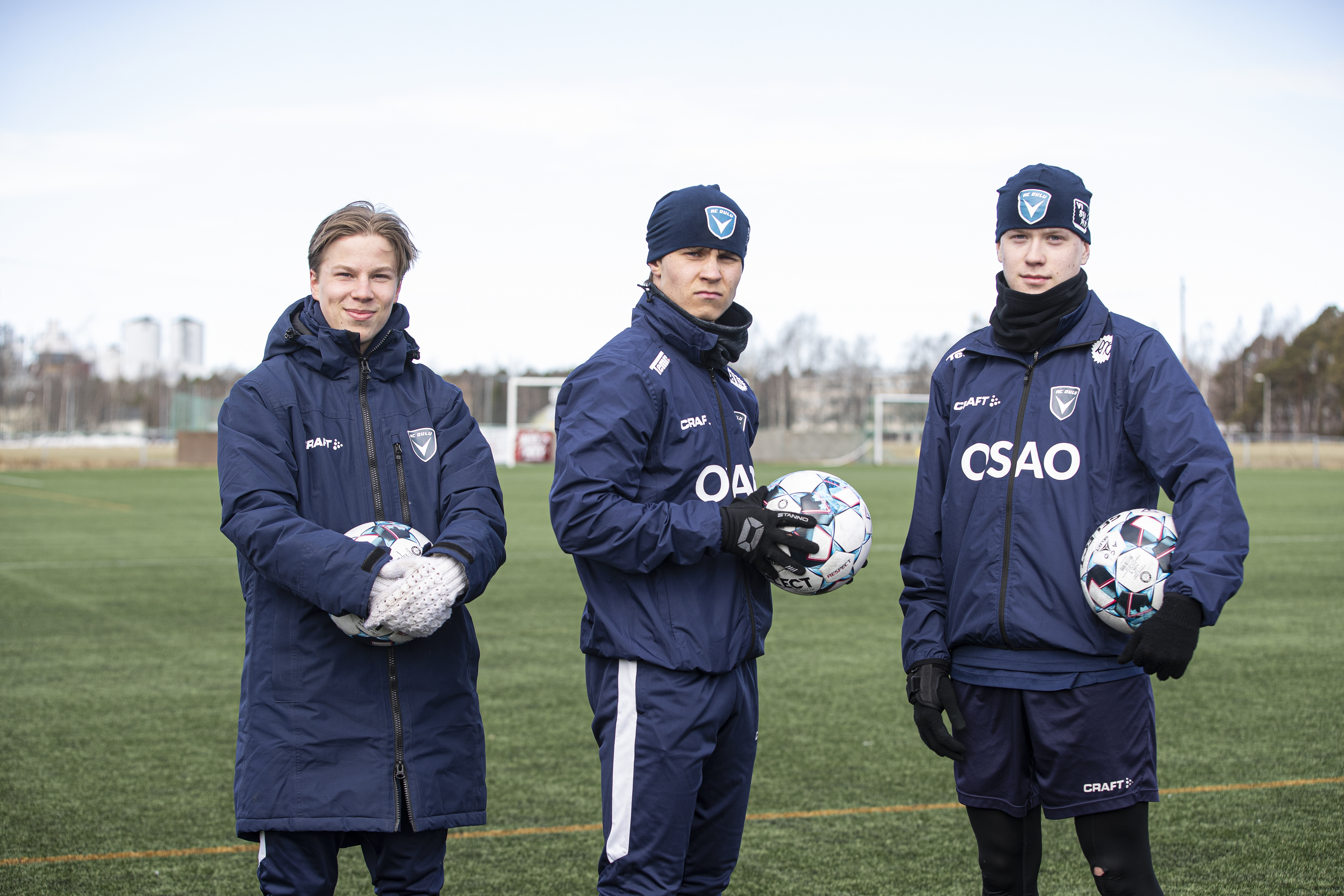 Nuoret oululaiset Otso Liimatta, 16, Lasse Ikonen, 18, ja Jere Kallinen ...