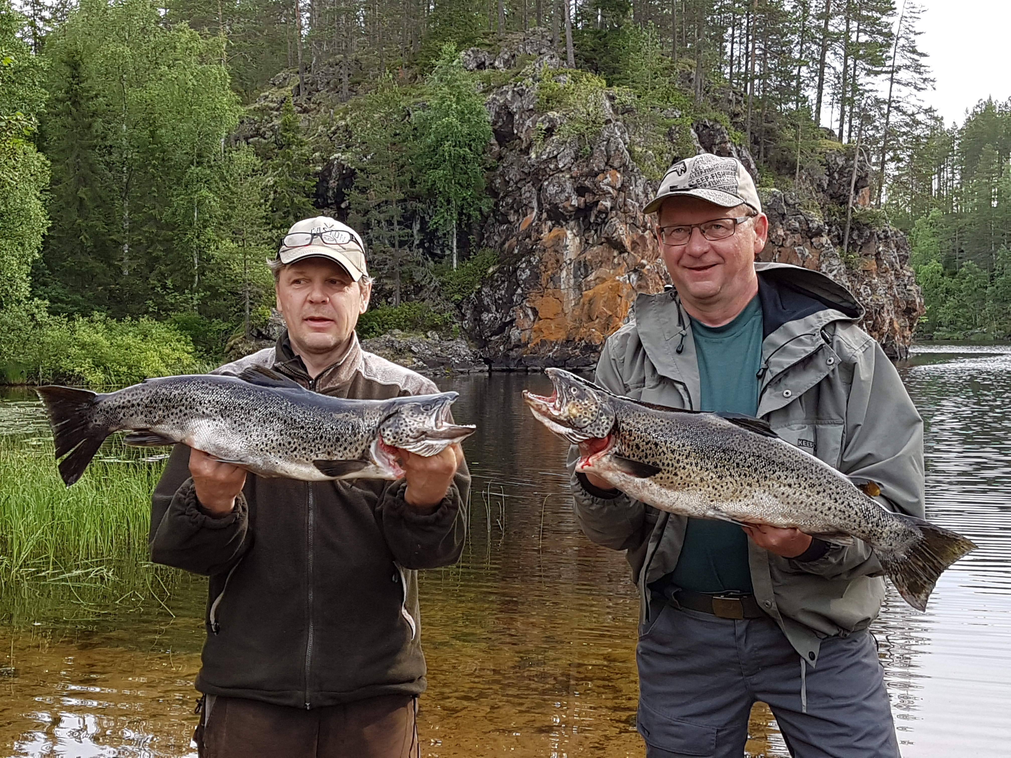 Haavin varsi katkesi kalan painosta, mutta Juha Tervo syöksyi perään ...