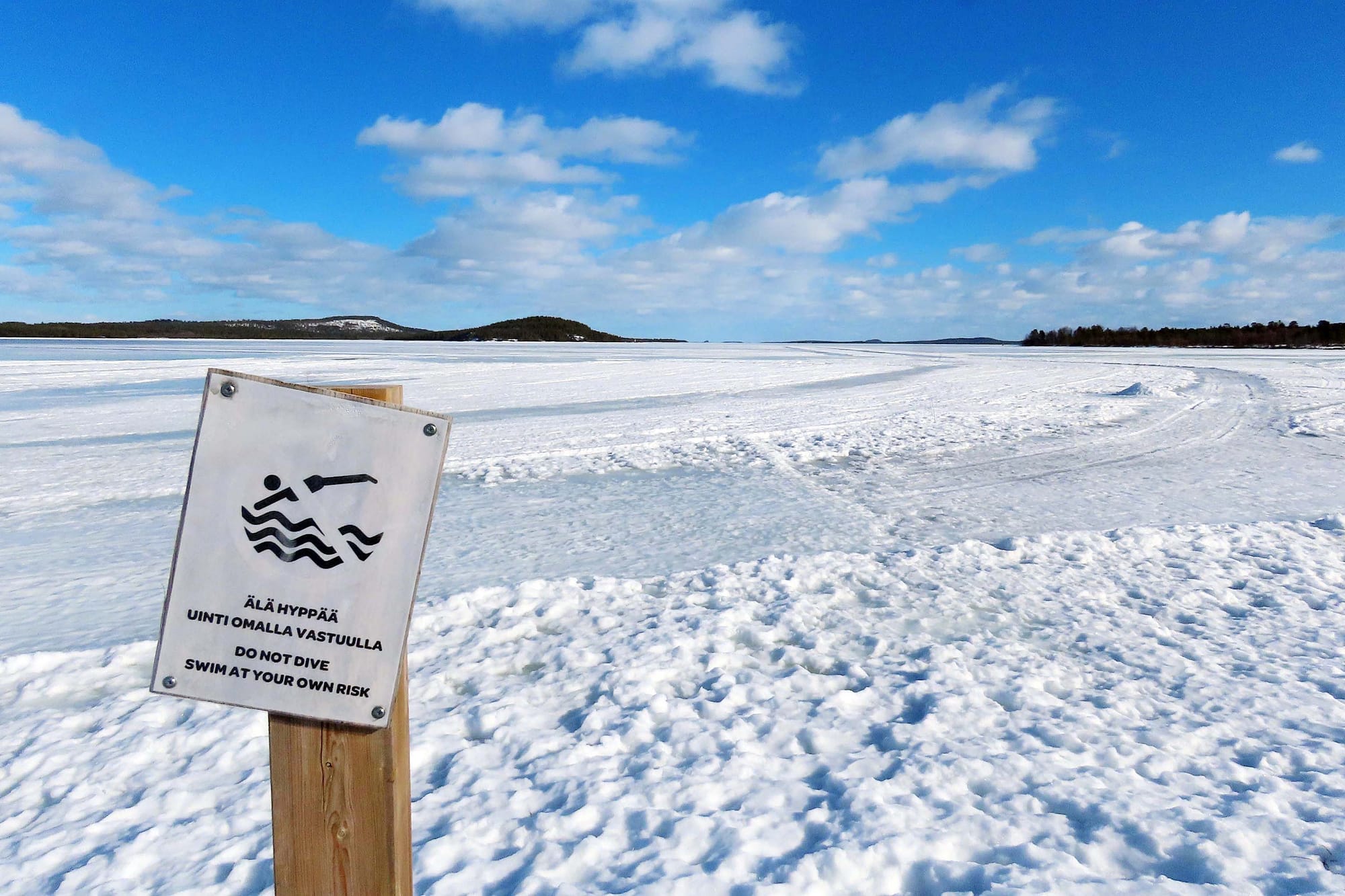 Porokuninkaan juoksurataa talkoillaan pian Inarissa yöpakkasia toivoen ...