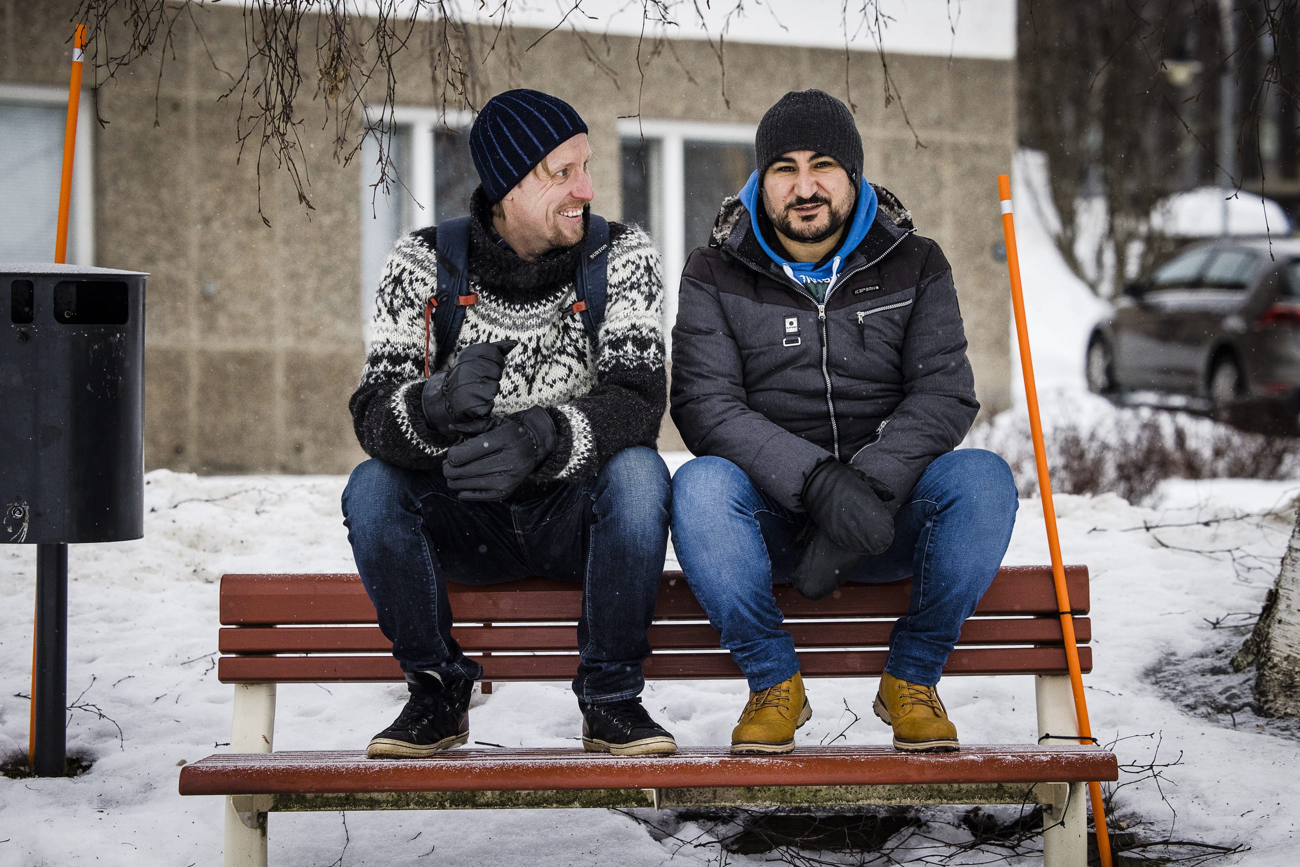 Syyrialainen Mosa ja suomalainen Antti kohtasivat Rovaniemen ...