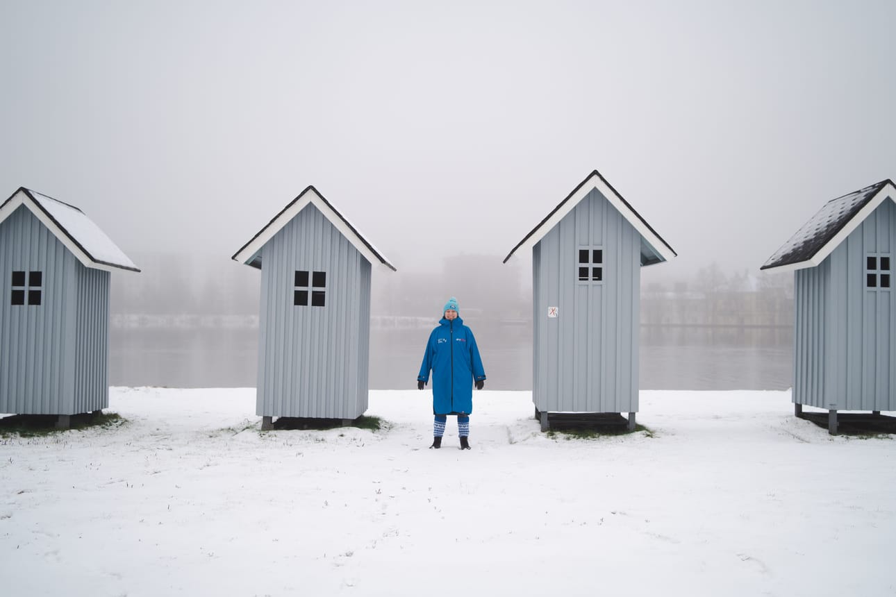 Ystävät houkuttelivat oululaisen Mervi Hillukkalan talviuinnin pariin ...