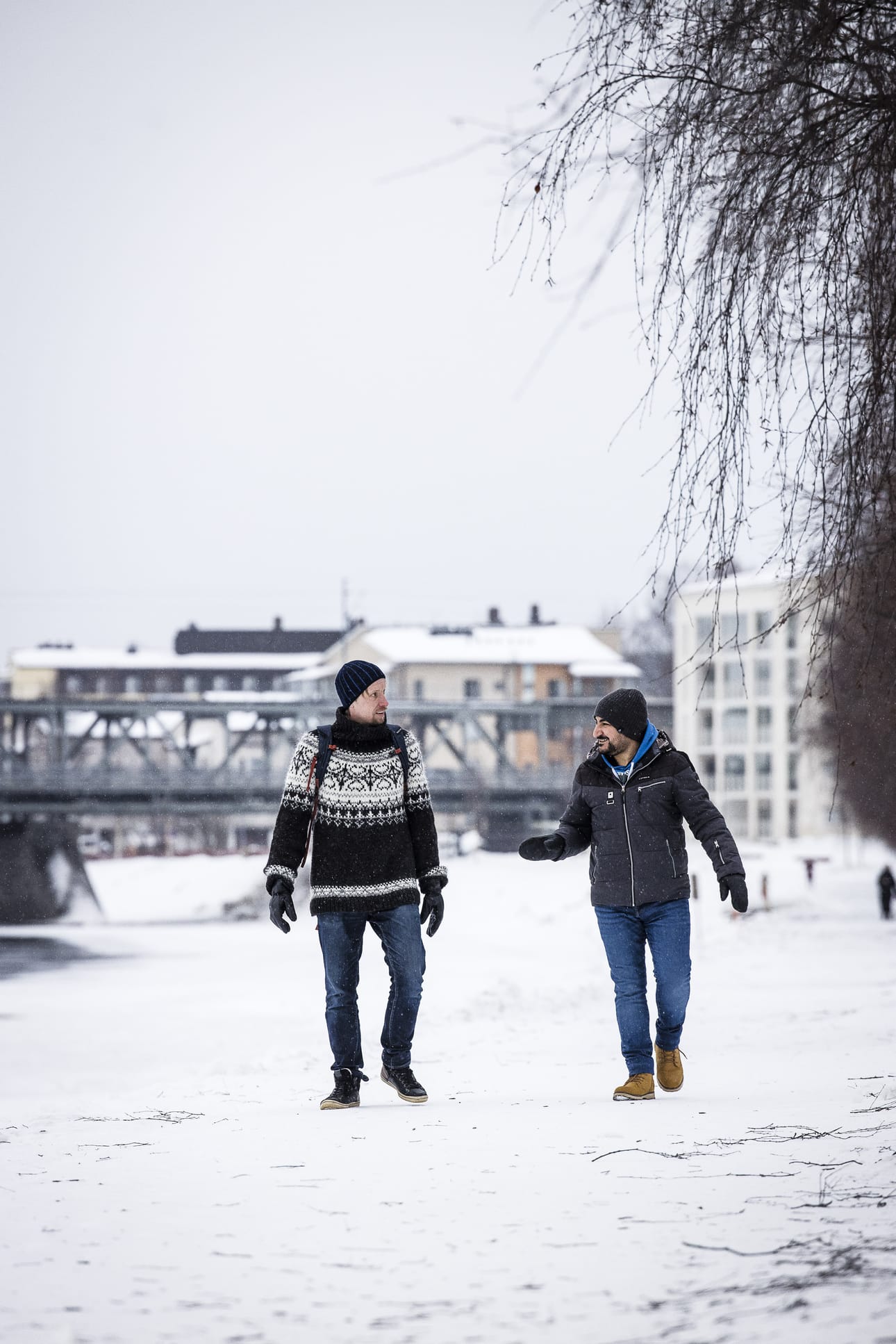 Syyrialainen Mosa ja suomalainen Antti kohtasivat Rovaniemen ...