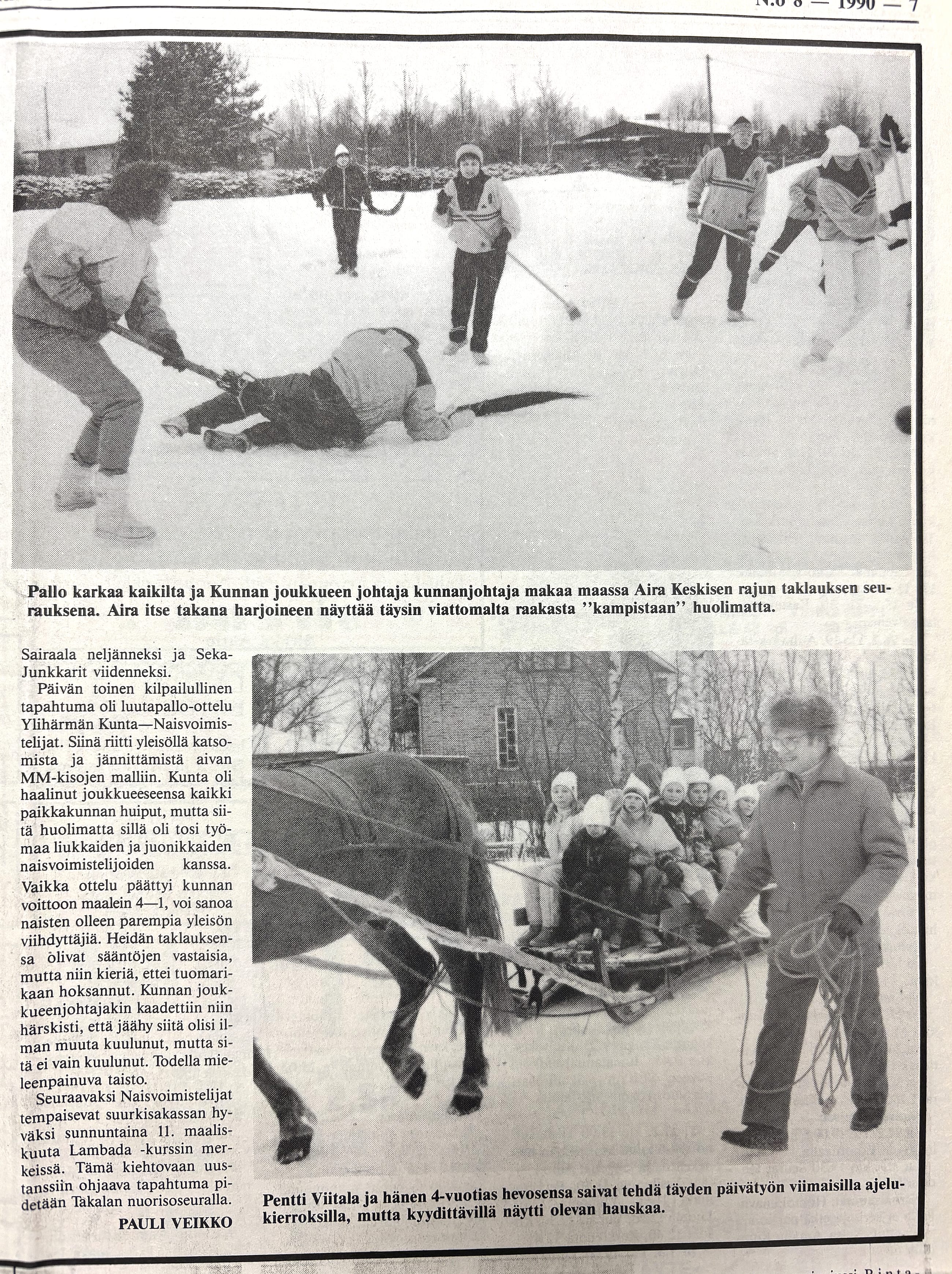 Eilinen päivä: Talvi suosi talviriehaa | Komiat